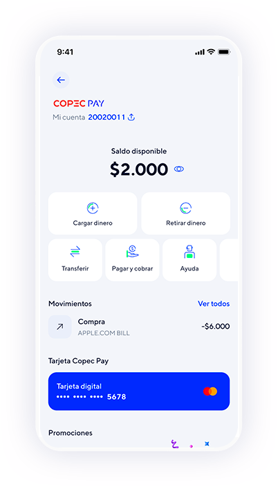 Copec Pay: Tu cuenta digital en la app Copec